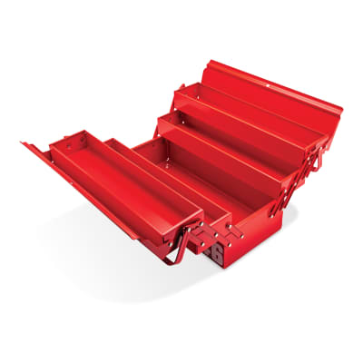 toolbox with compartments